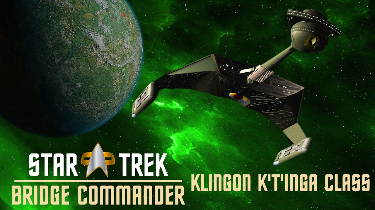 Star Trek: Bridge Commander - Klingon K't'inga Class - YouTube