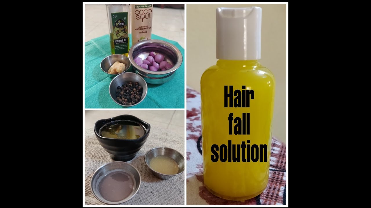 DIY hair oil - Best hair fall solution in தமிழ் | Promote hair regrowth ...