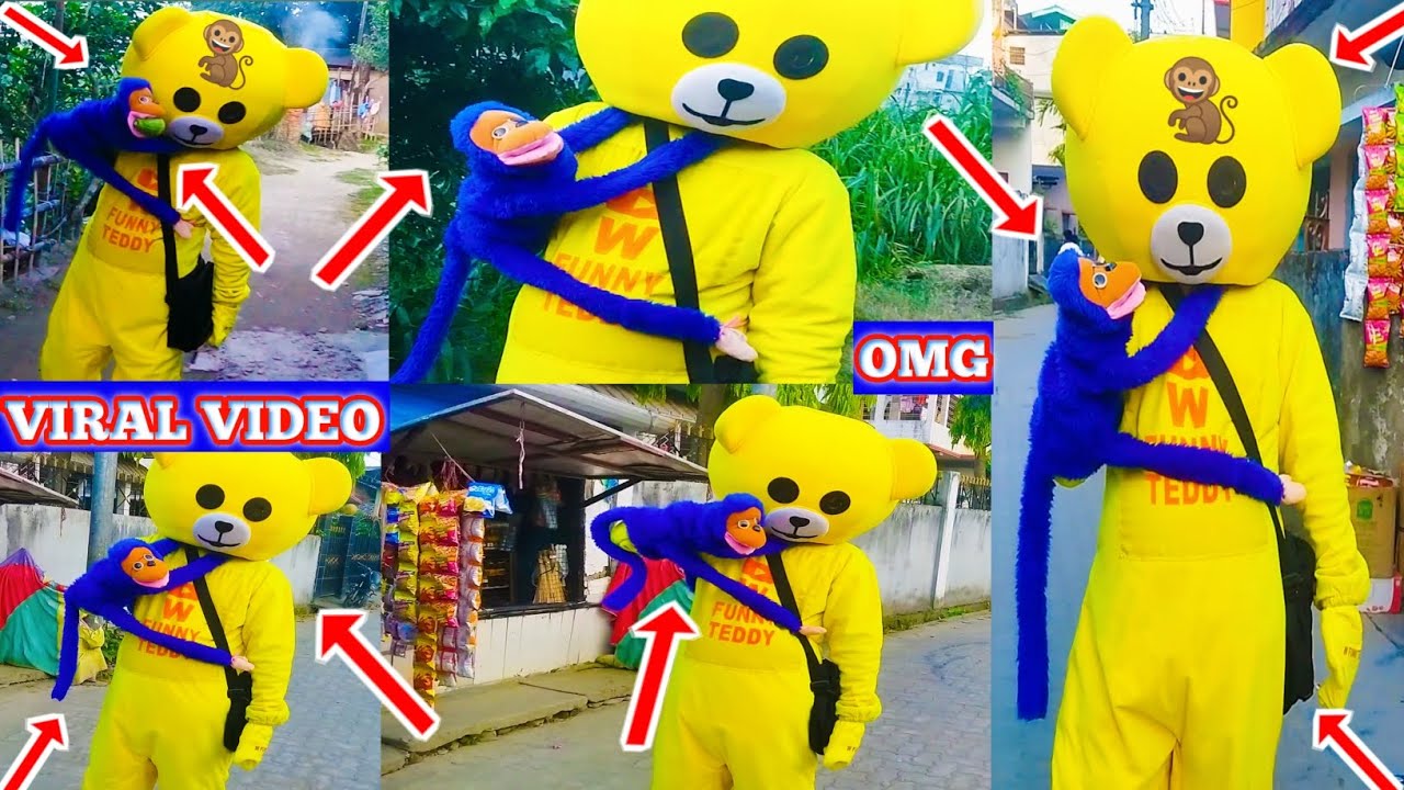 2024 Best Funny Video in Dibrugarh🐒 | Fake Monkey Prank in Assam | W ...