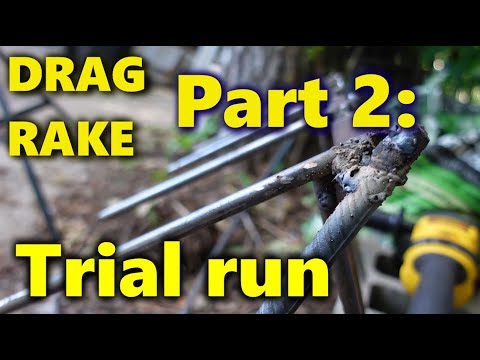 Custom made Drag Rake part 2: first cattail assault (including dogs ...