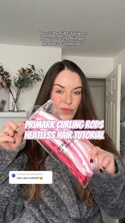 A heatless hair tutorial using the Primark heatless curling kit. #heatlesshairstyles # ...