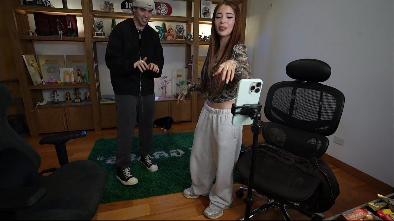 SPREEN Y KATTEYES BAILANDO PARA TIKTOK - YouTube