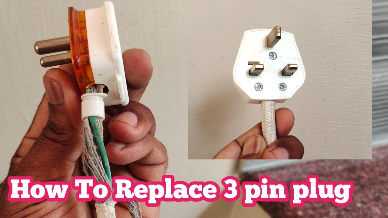 How To Replace 3 pin plug | 3pin plug wiring | 3 pin Top connection ...
