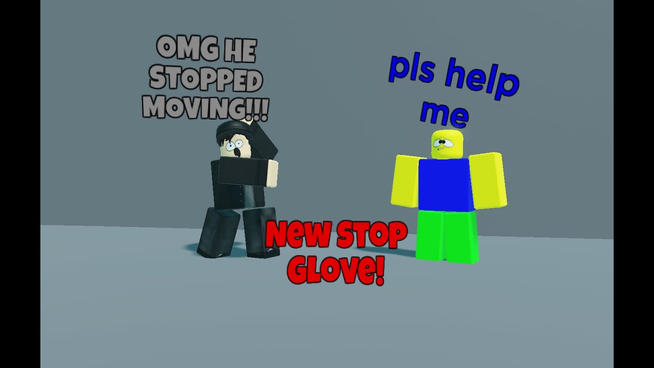 playing with the new stop glove in slap battles - YouTube
