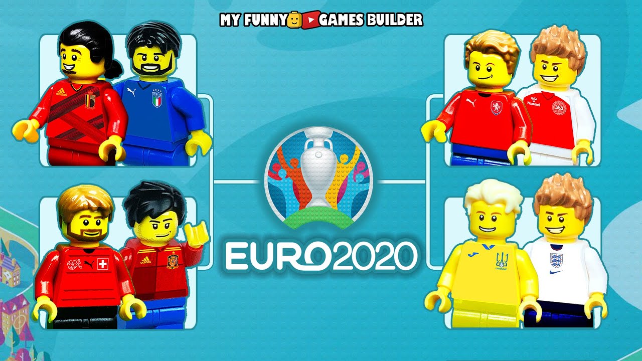 UEFA Euro 2020 - Quarter-finals • All 8 Qualified Teams in Lego ...