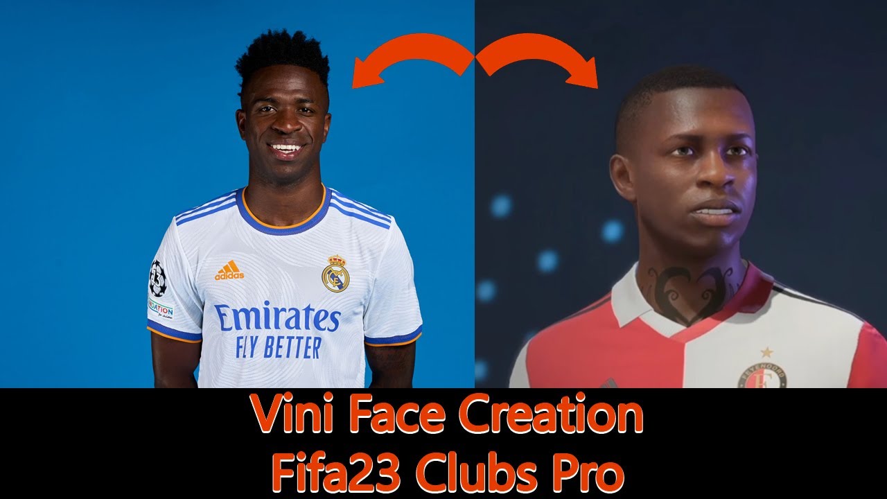 Fifa23 | Clubes Pro | Face Creation | Vini Jr - YouTube