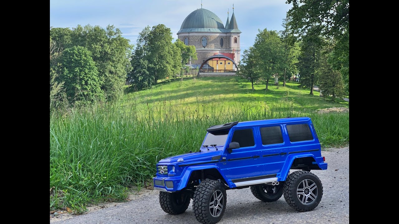 První jízda s Traxxas TRX4 Mercedes - Benz G500 na Hostýně - YouTube