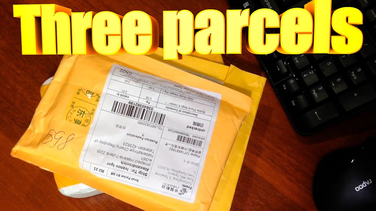 Three parcels from China - YouTube