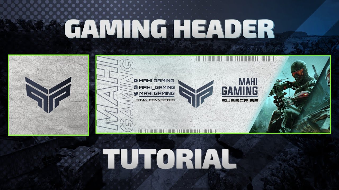 How to make Gaming Header In Android / Ps touch - YouTube