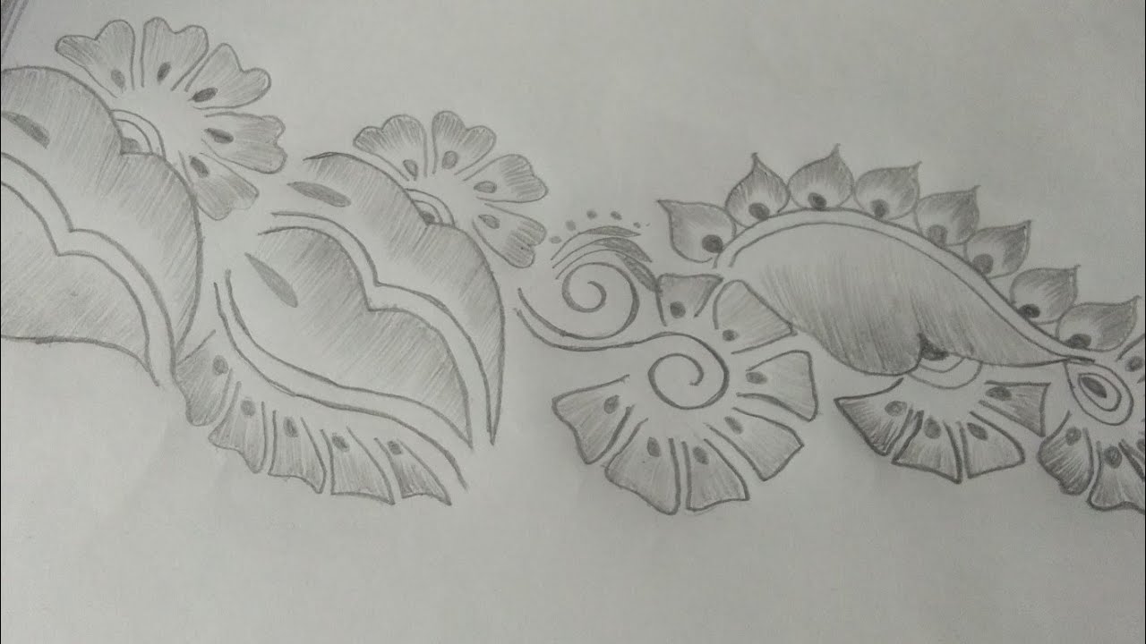 Full hand mehandi design By pencil ||mehandi design sketch||pencil ...