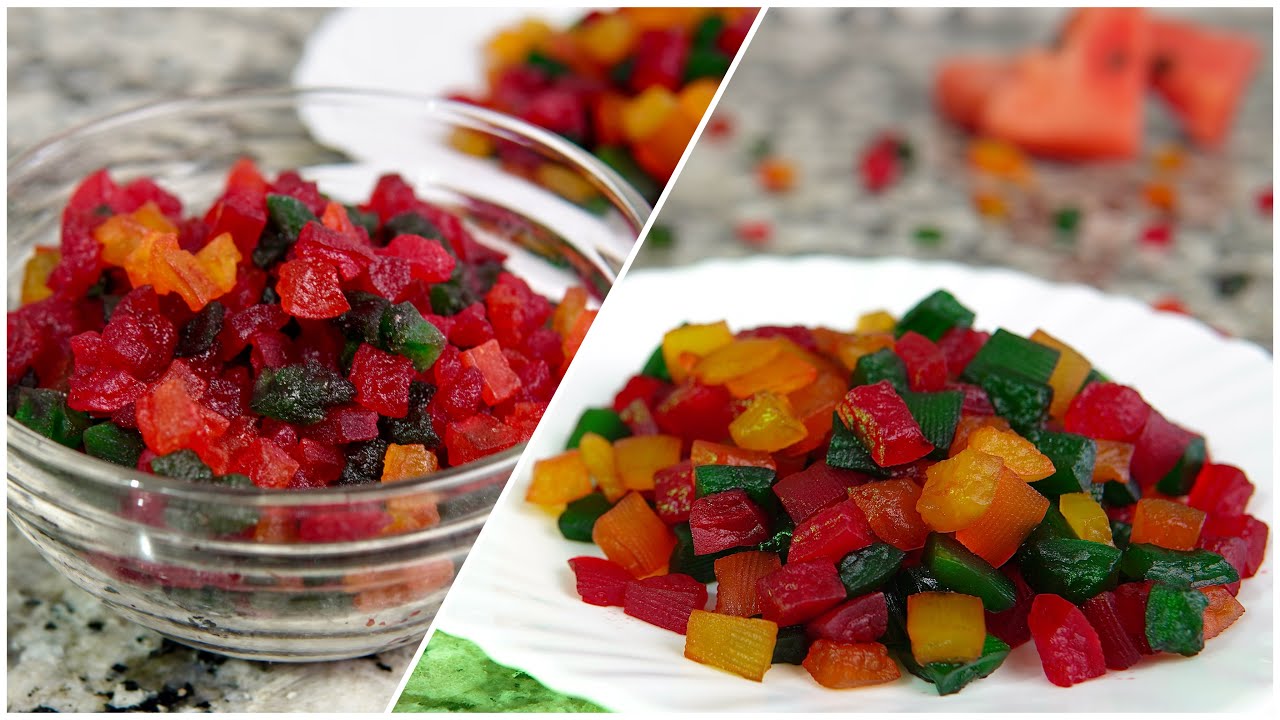 Haz tus propias FRUTAS CONFITADAS caseras | ¡Con SANDIA! - YouTube