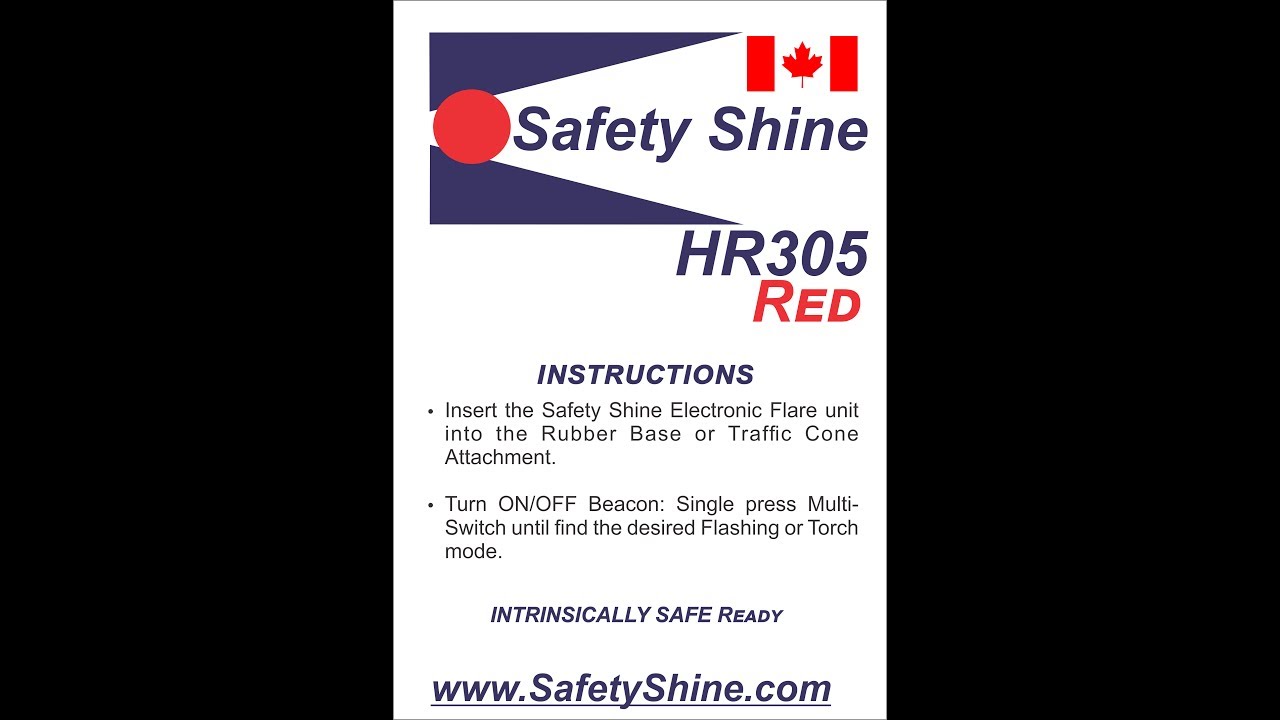 Safety Shine RED LED ROAD FLARES Electronic LED Road Safety Flares ...