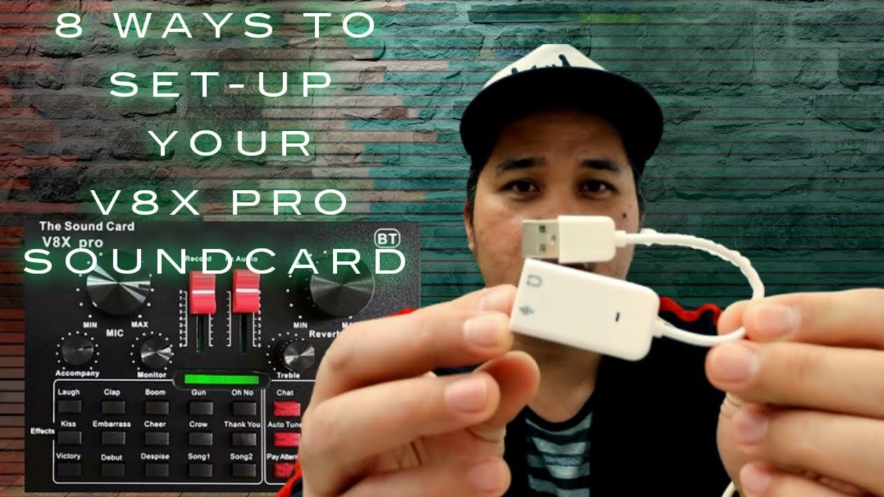How to set up V8X PRO soundcard - YouTube