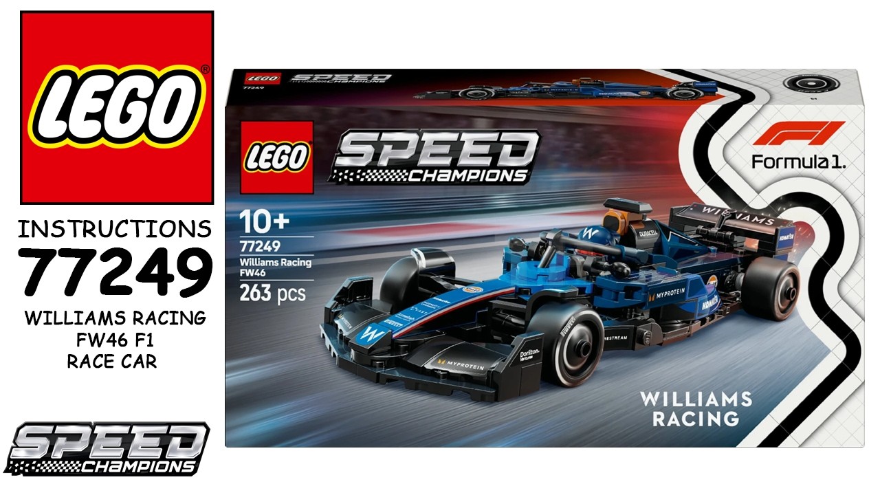LEGO Instructions: 77249 Williams Racing FW46 F1 Race Car | LEGO Speed ...