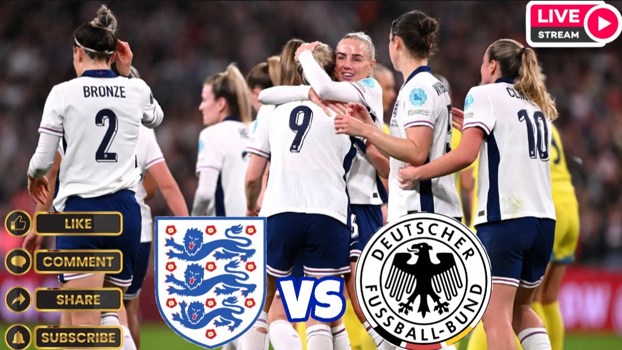 ENGLAND WOMEN VS GERMANY WOMEN | LIVE INTERNATIONAL FOOTBALL STREAM ...