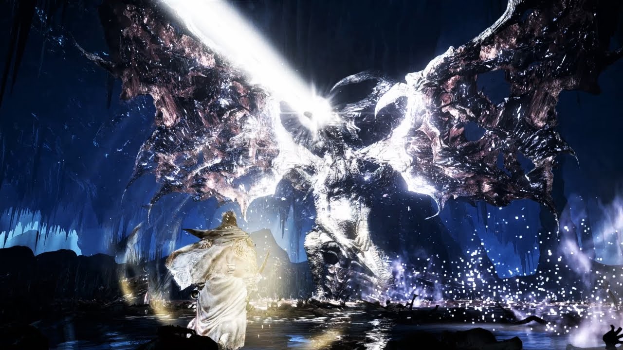 【4K】DS3 - Convergence - Teleport VS Darkeater Midir' Insane Laser Combo ...
