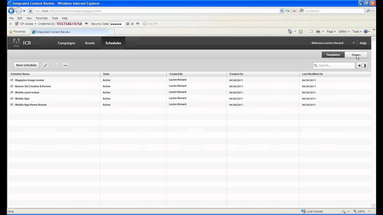 Schedules and Stages in ICR - YouTube
