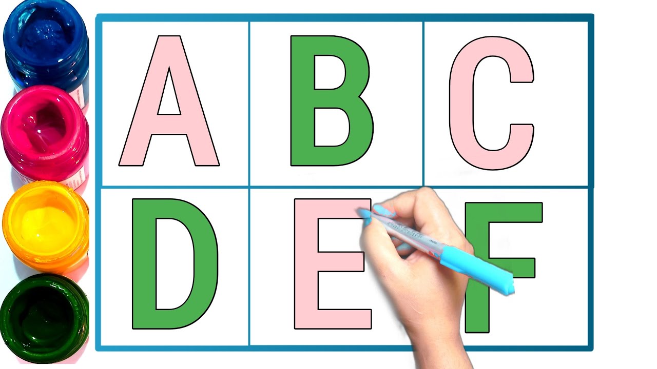 ABCD, Tracing alphabets, learn to write practice ABC for kids, A for ...