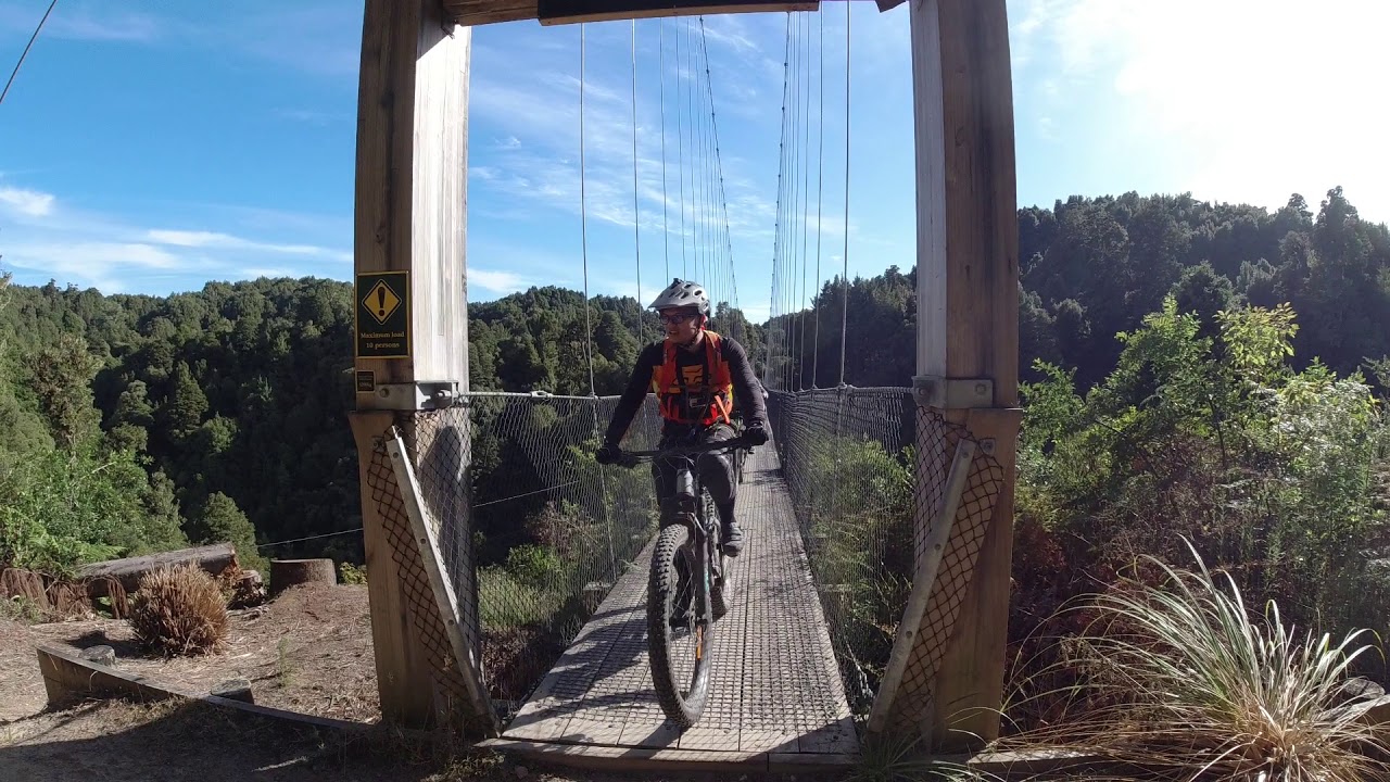 Crossing the Timber Trail Suspension Bridge (raw video)Epic Adventure ...