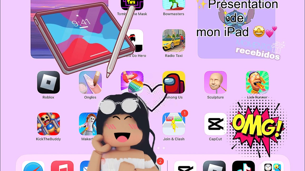 Présentation de mon iPad 🤩🥰💗 #roblox #video #viral - YouTube