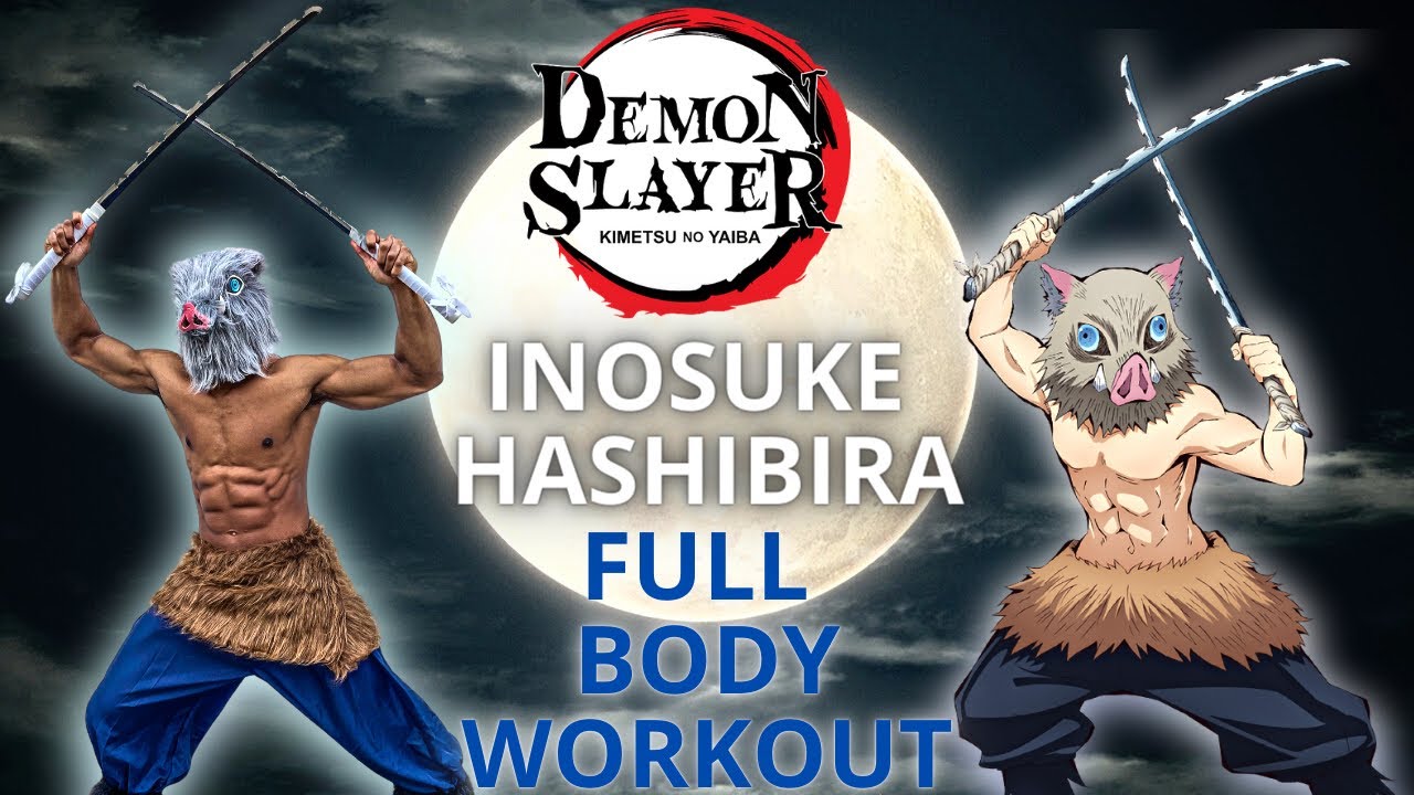 Demon Slayer | Inosuke Hashibira Full Body Workout (Follow Along) - YouTube