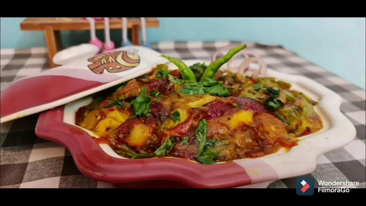 How To Make Ambi Pyaj Mirch Ki Sabjiambi Pyaj Kachhiambi Youtube