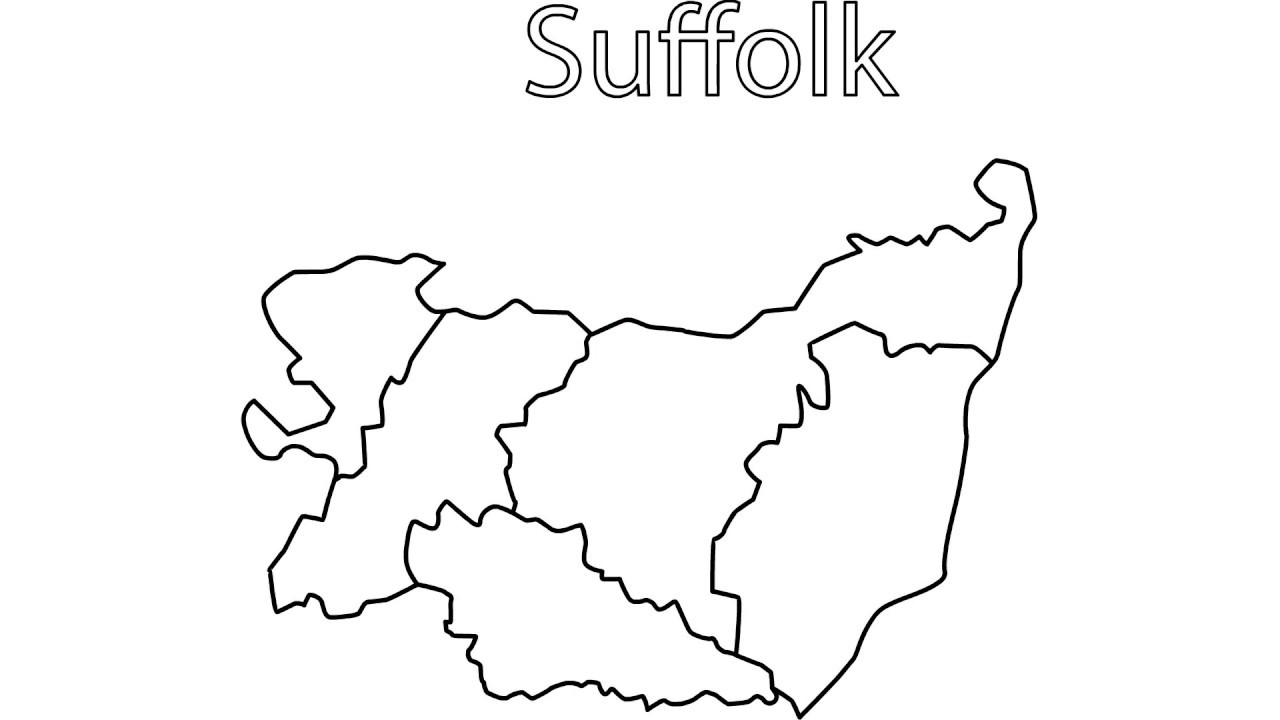 How to draw Suffolk map - YouTube