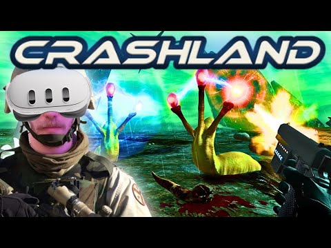 Getting closer to victory | Crashland VR nightmare mode | quest 3 - YouTube