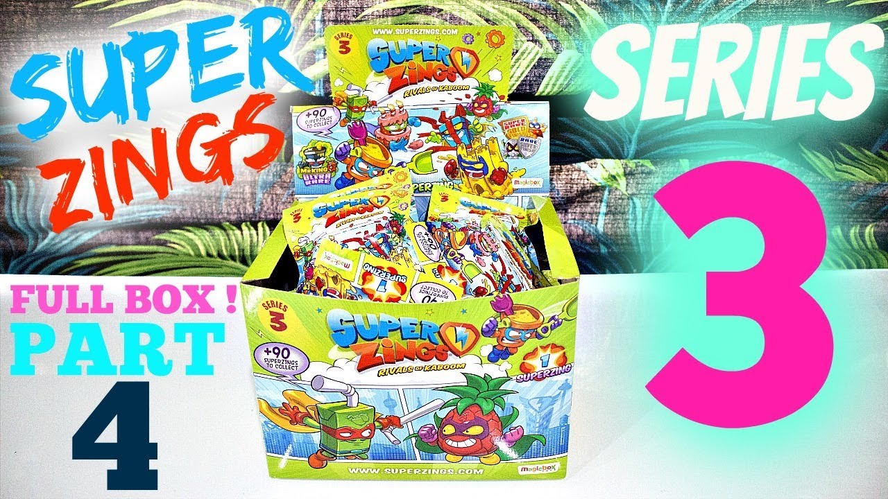 Super Zings series 3 FULL BOX ! (Mega Unboxing) Part 4 - YouTube