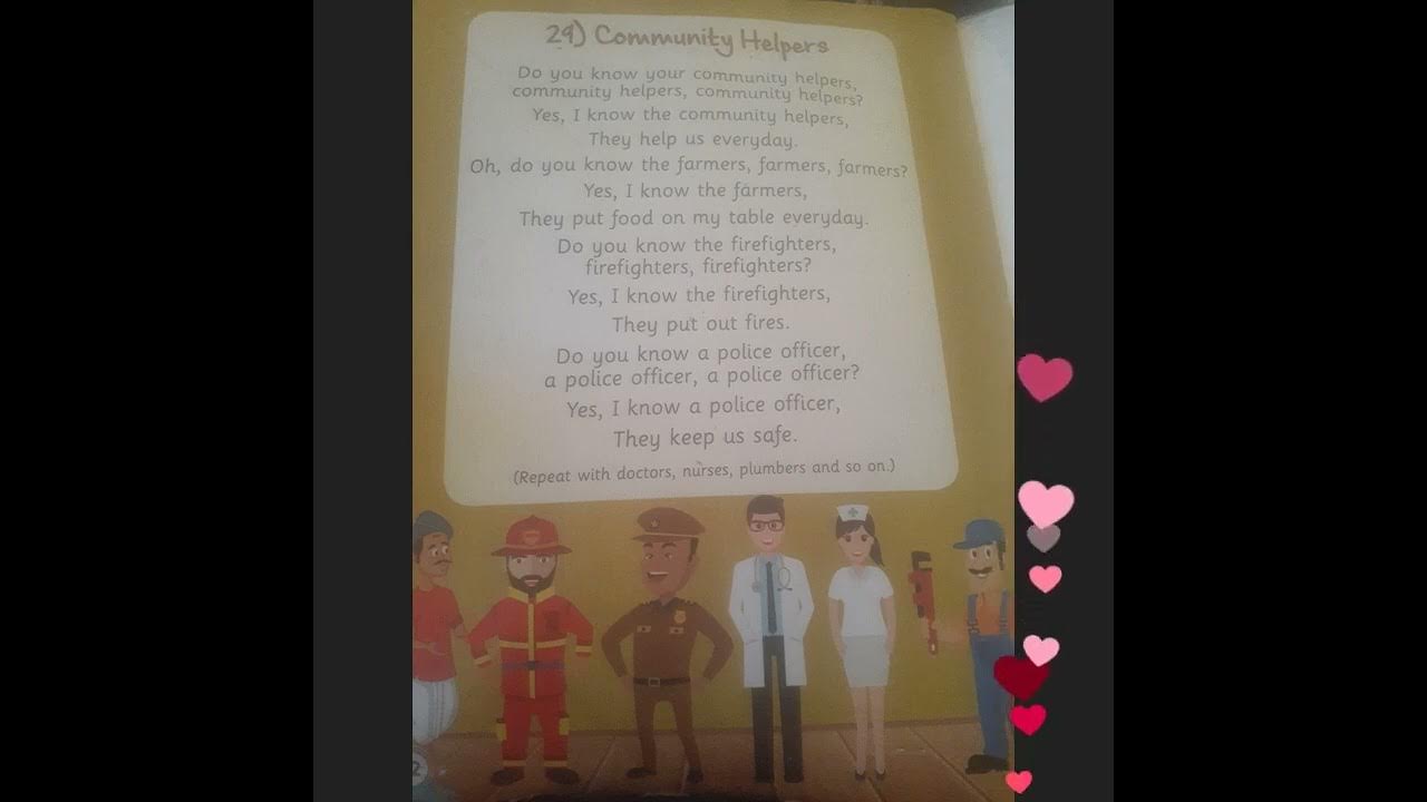 Do you know the community helpers song with Lyrics | English Rhymes ...