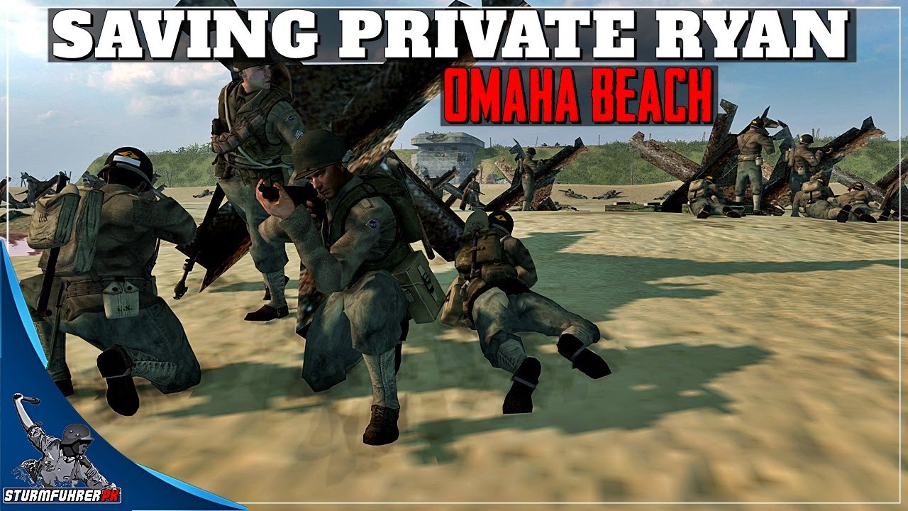 Saving Private Ryan - Omaha Beach - Scenario - YouTube