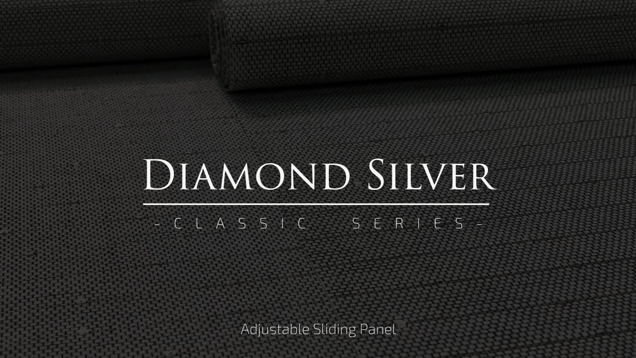Adjustable Sliding Panels - Light Filtering | Diamond Silver | GoDear ...