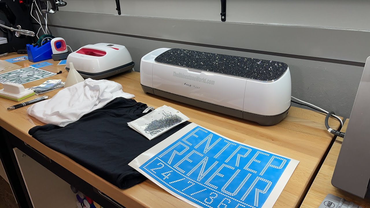 Making a Rhinestone Shirt Live - YouTube