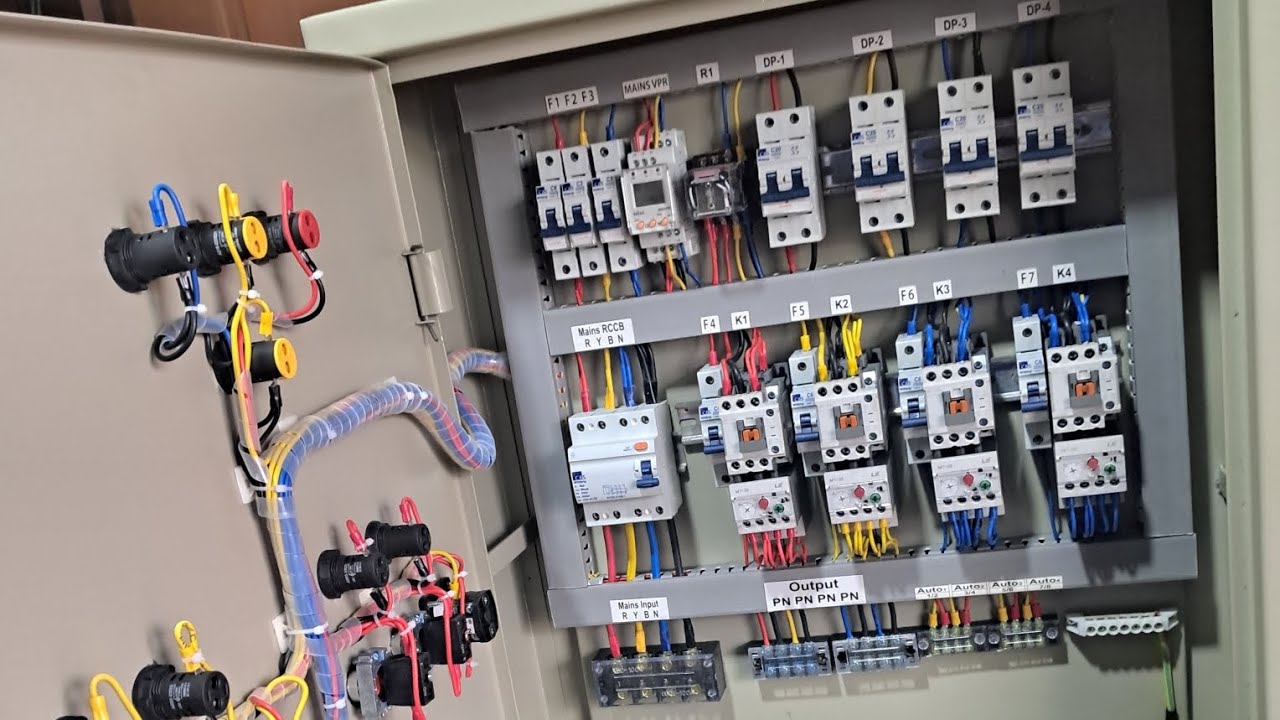 Making Moter Control Panel.With Auto/Manual feature & Fully protection💥 ...