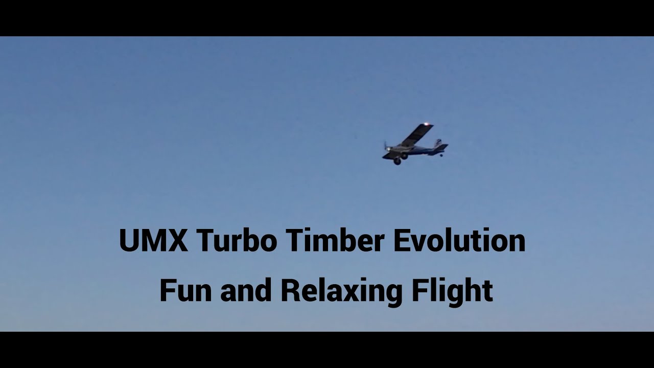 Flight 3 with the UMX Turbo Timber Evolution - Fun and Relaxing day ...