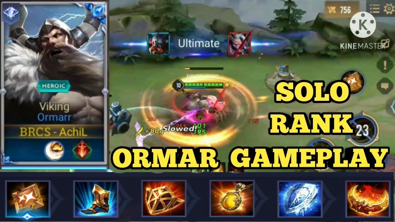 ORMAR BUILD AUTO MVP! | arena of valor | aov | rov | - YouTube