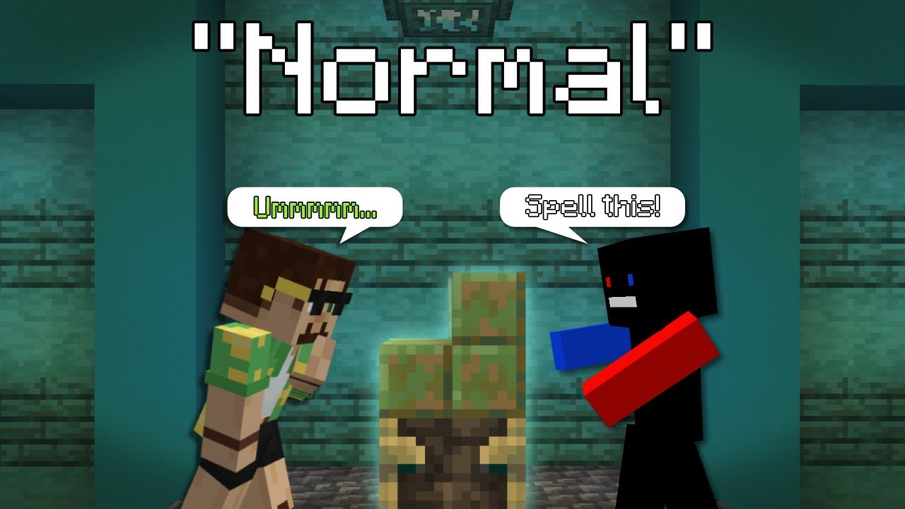 I invited my friends to a "Normal" Minecraft Spelling Bee - YouTube