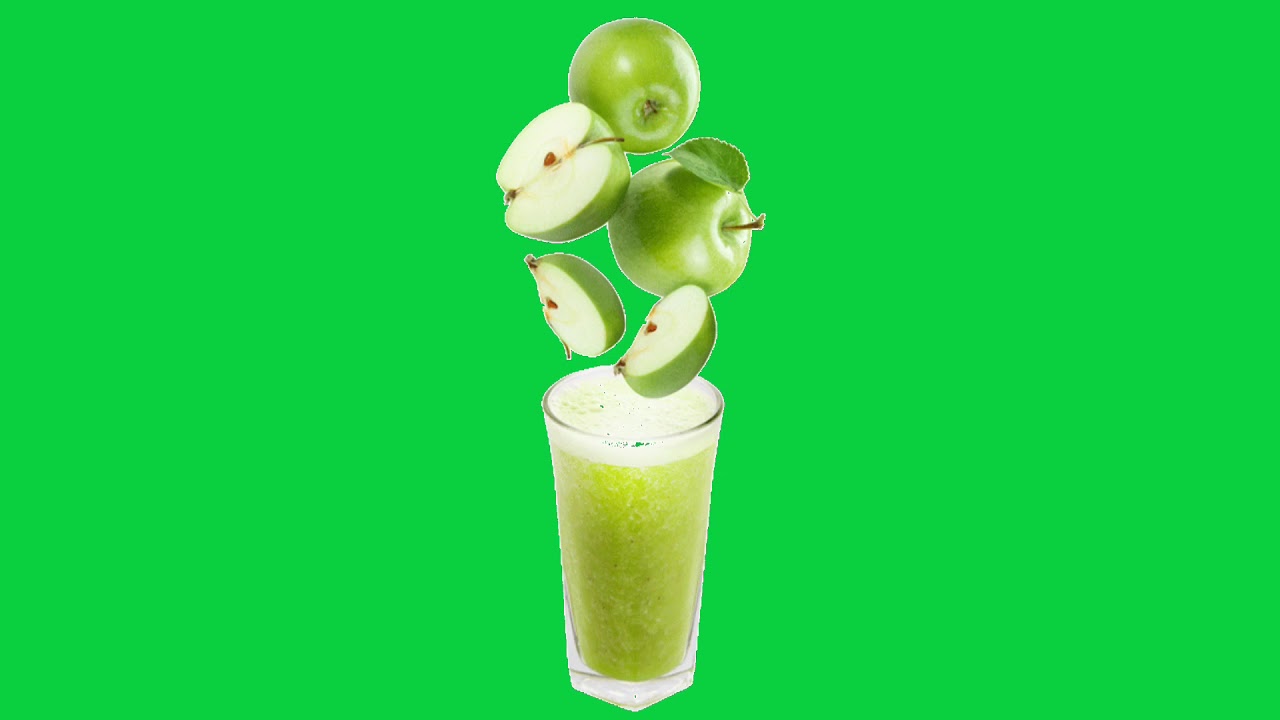 fruit juice animated green screen video for Youtubers - YouTube