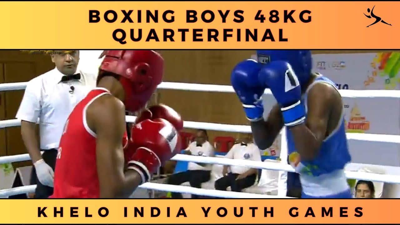 Boxing Boys (48 KG) Q/Final - Rahul (Bihar) Vs Pintu (Jharkhand ...