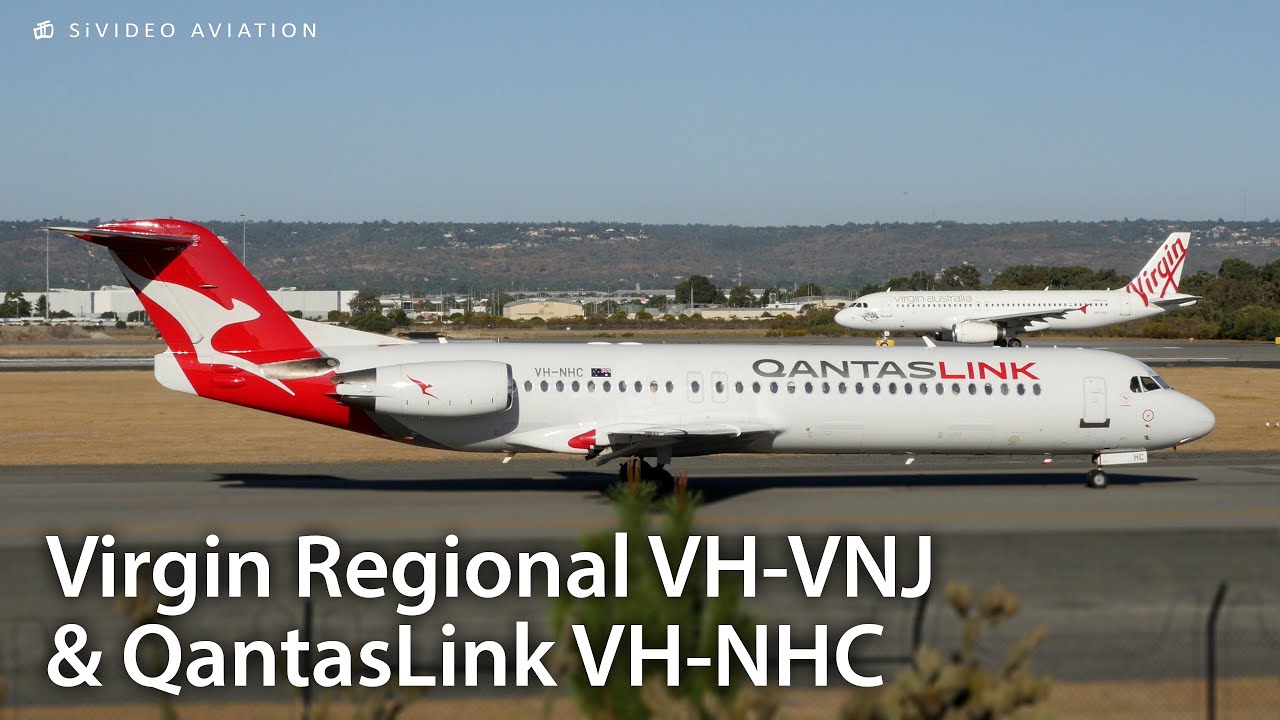 Regional workhorses - Virgin Regional (VH-VNJ) and QantasLink (VH-NHC ...