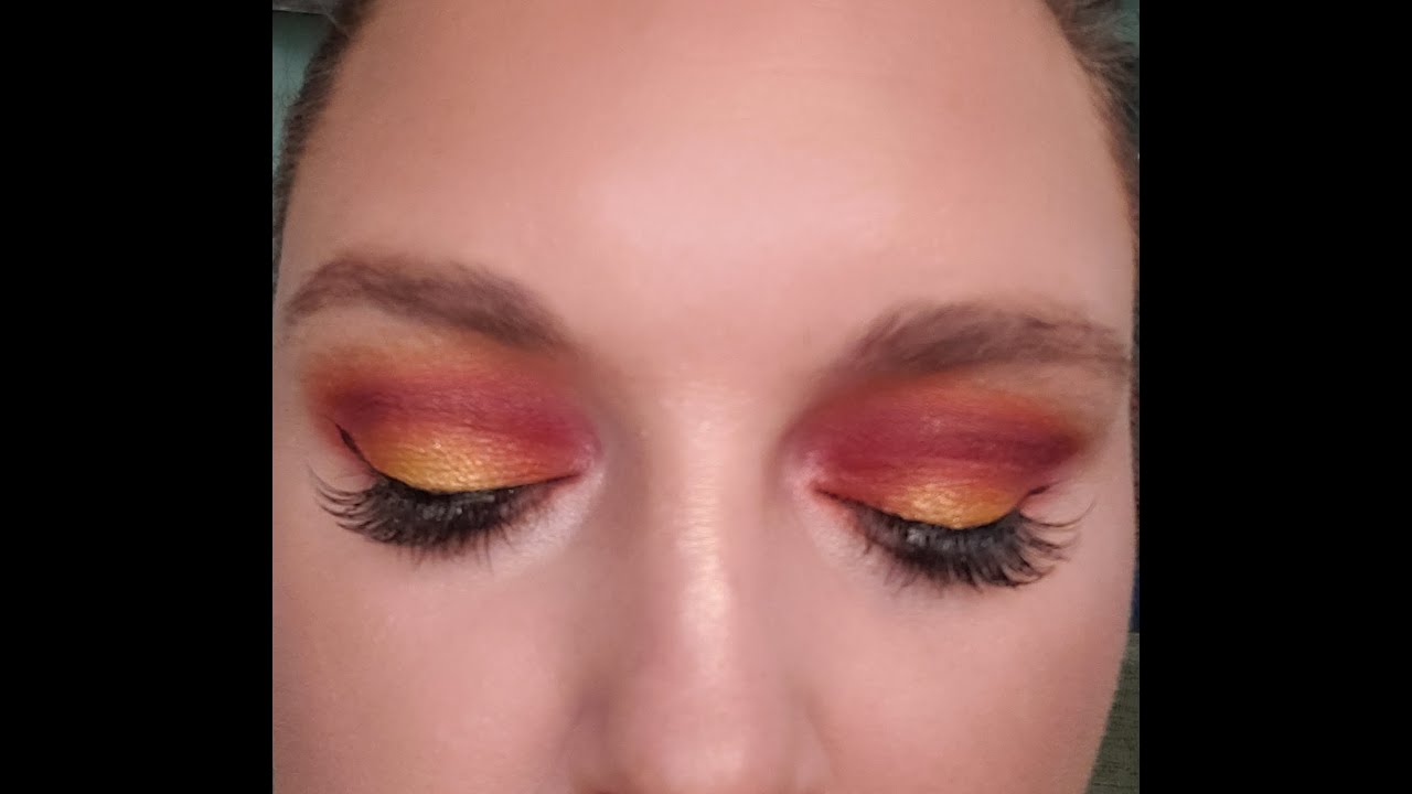 Pinterest Inspired Eye Tutorial - Sunset - YouTube