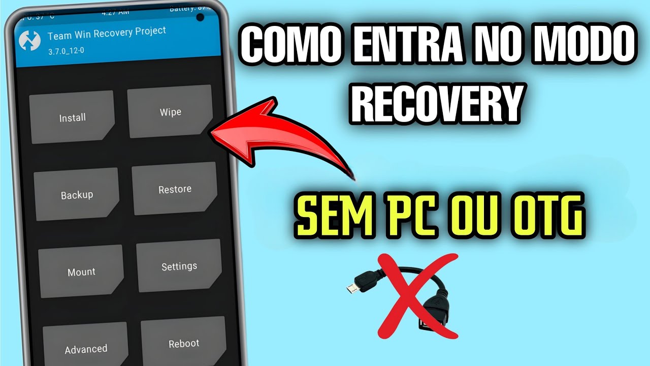 COMO ENTRA NO MODO RECOVERY DO CELULAR SEM PC OU CABO OTG. - YouTube
