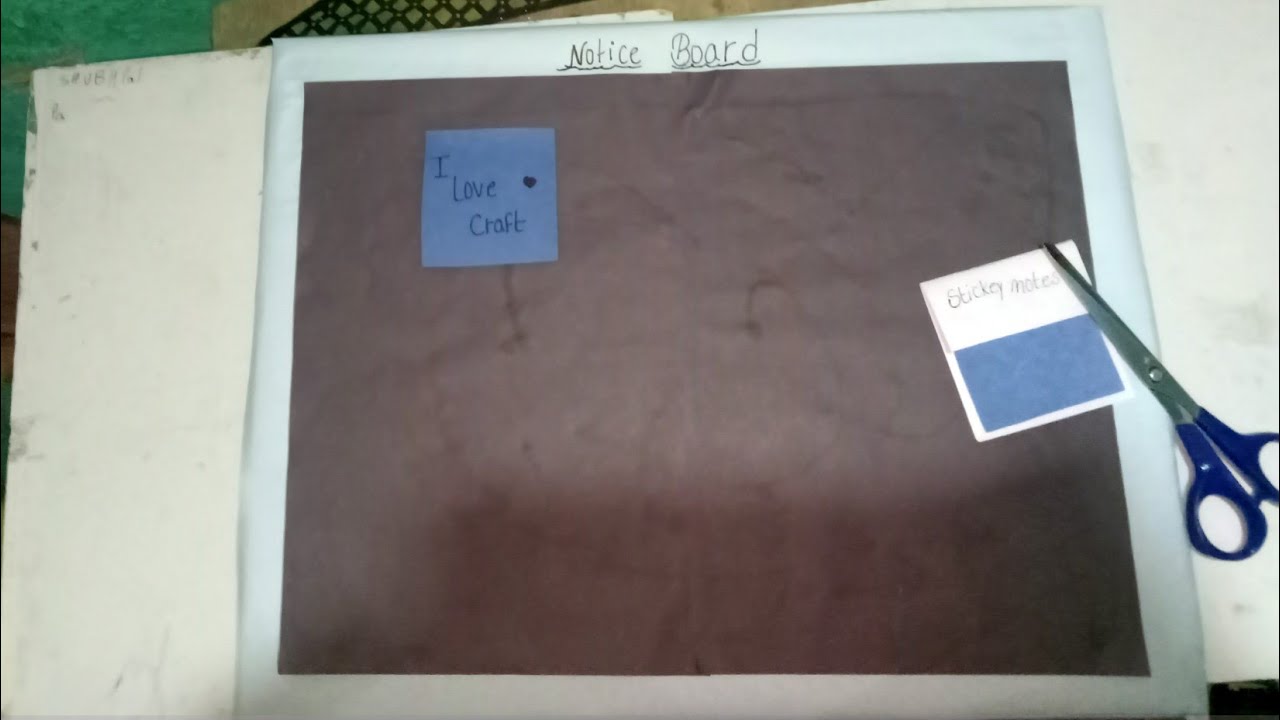 how to make a important #notice board #board - YouTube
