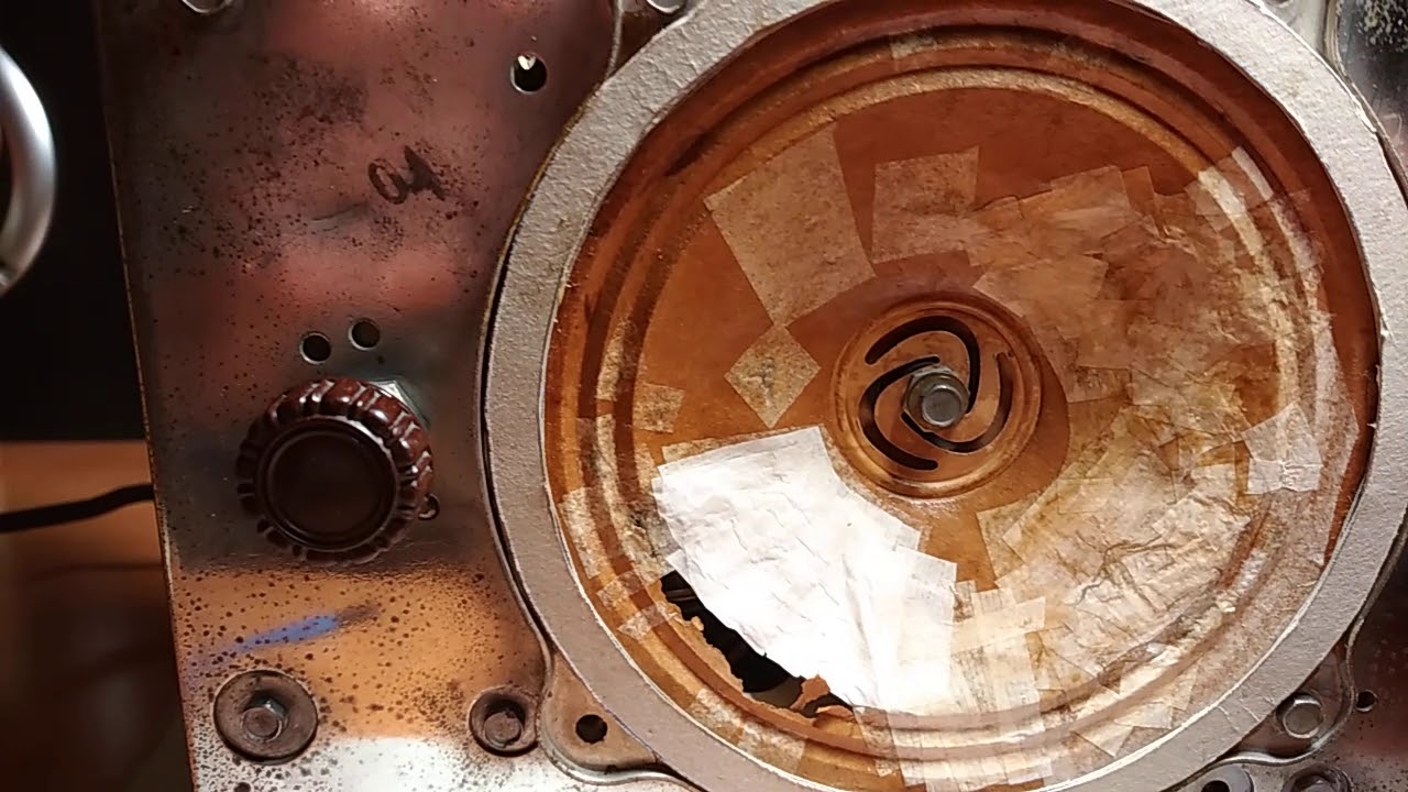 Philco 54C con antena de cuadro. - YouTube