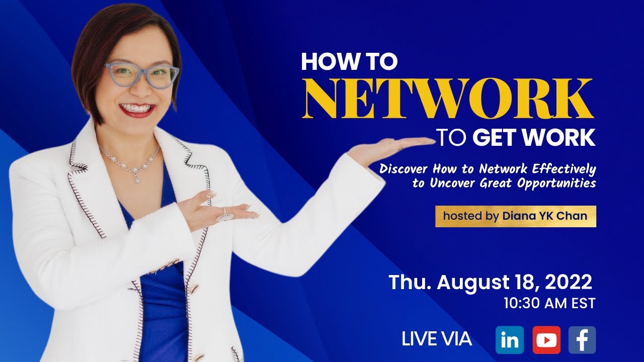 LIVE TRAINING: How to Network to Get Work - YouTube