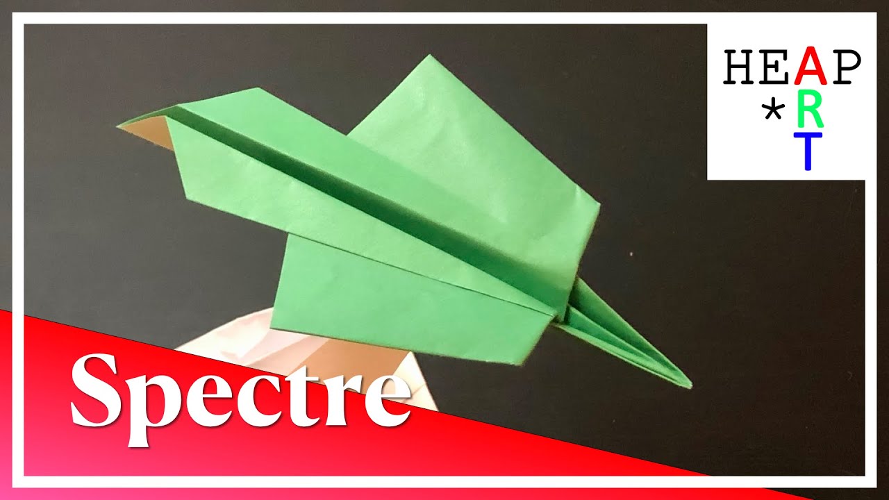 Paper Plane 034 : Spectre by Andrew Dewar (100 Exotic Paper Airplanes ...
