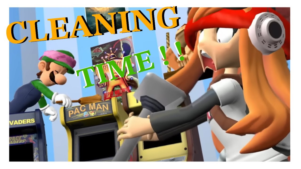 CLEANING TIME ! ! SMG4: Mario Cleans The House REACTION - YouTube