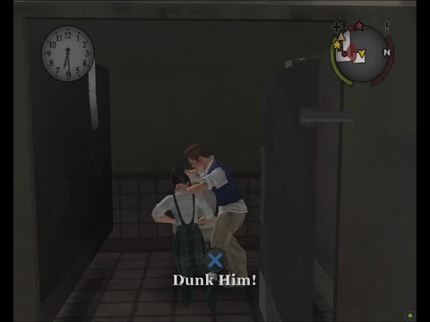 Bully PS2 - Jimmy giving Angie a swirly