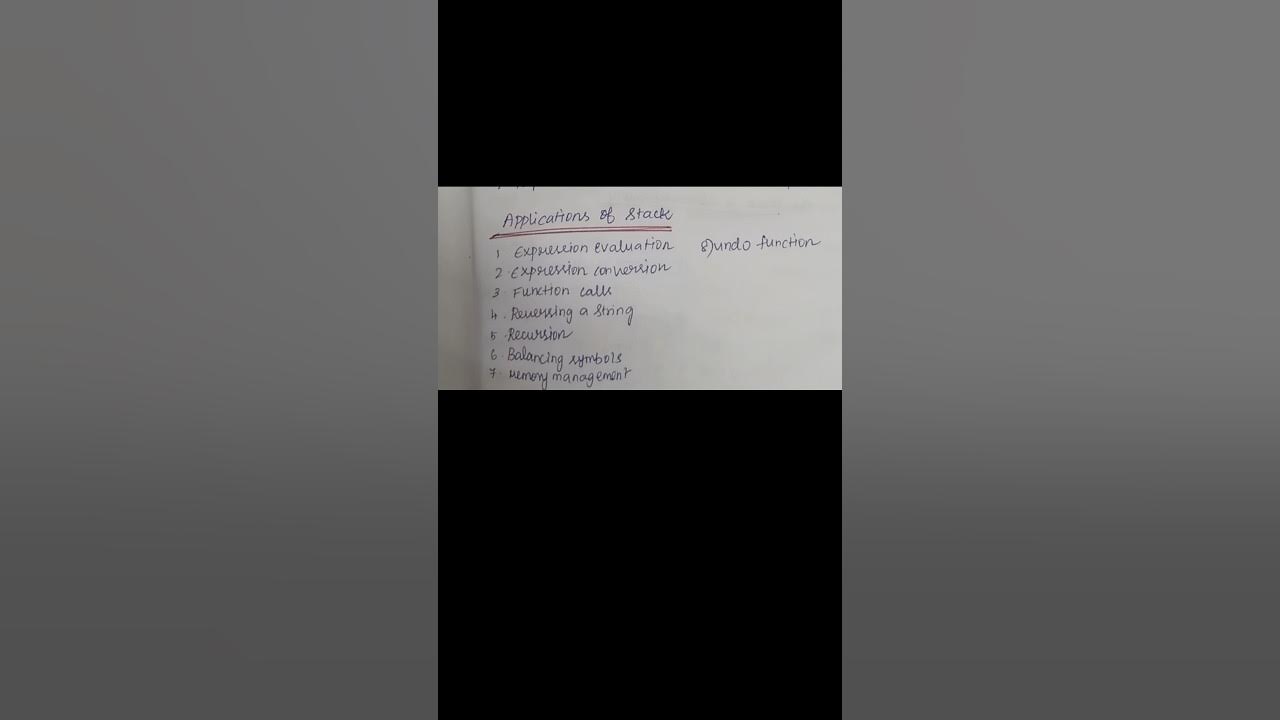 Stack Applications / cs3301/ Data structures - YouTube