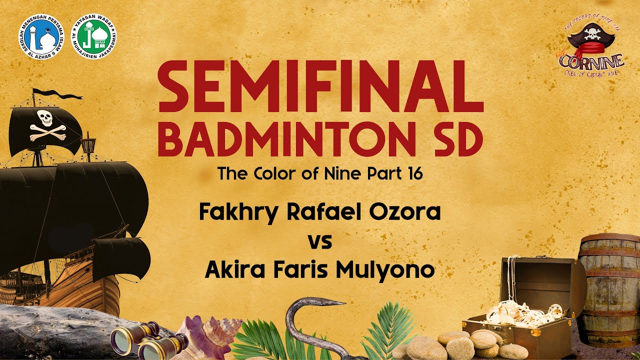 🔴[LIVE] SEMIFINAL BADMINTON SD - Fakhry Rafael Ozora vs Akira Faris ...